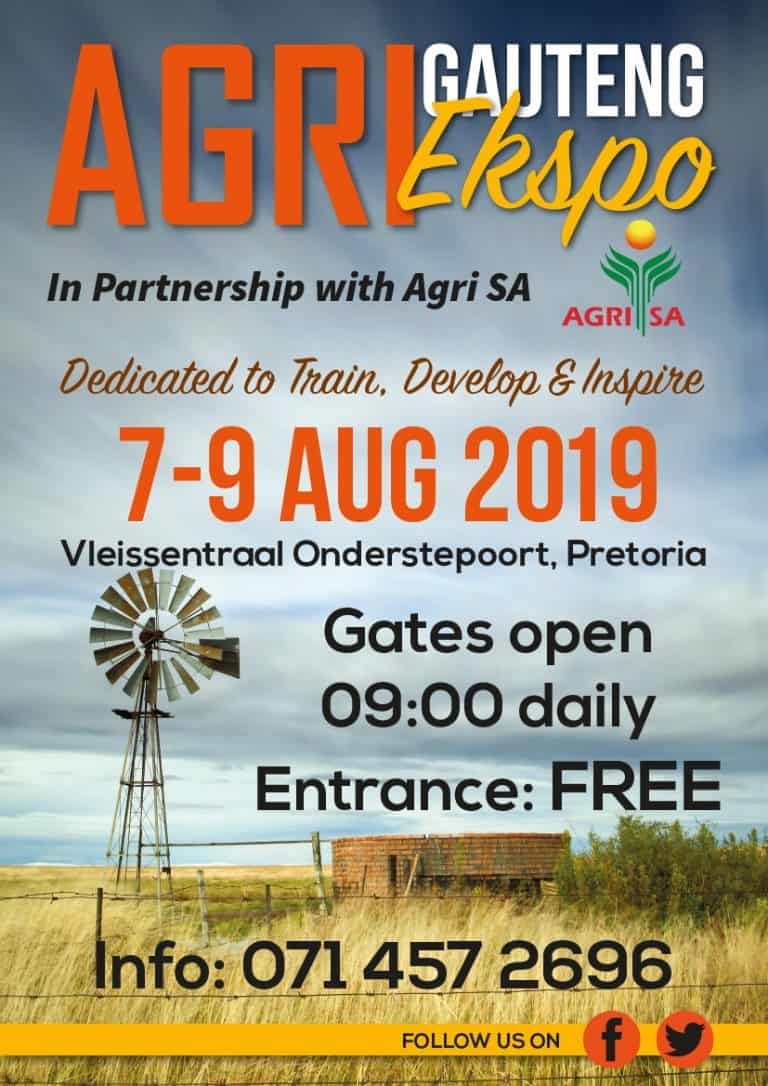 Visit Us At The Yearly Agri Gauteng Ekspo - 7-9 August 2019 | The ...